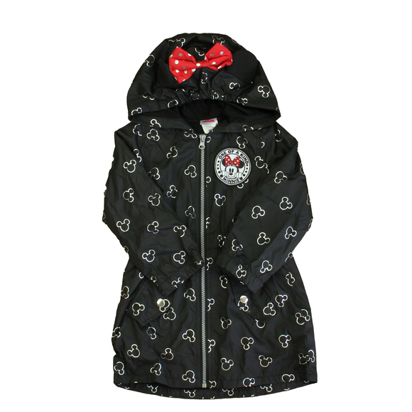 Disney | Jackets & Coats | Disney Girls Black Silver Minnie Jacket Size ...
